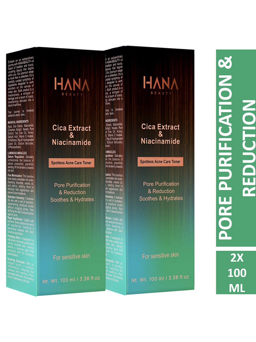 Buy Hana Beauty Set Of 2 Cica Extract & Niacinamide Spotless Acne Care ...