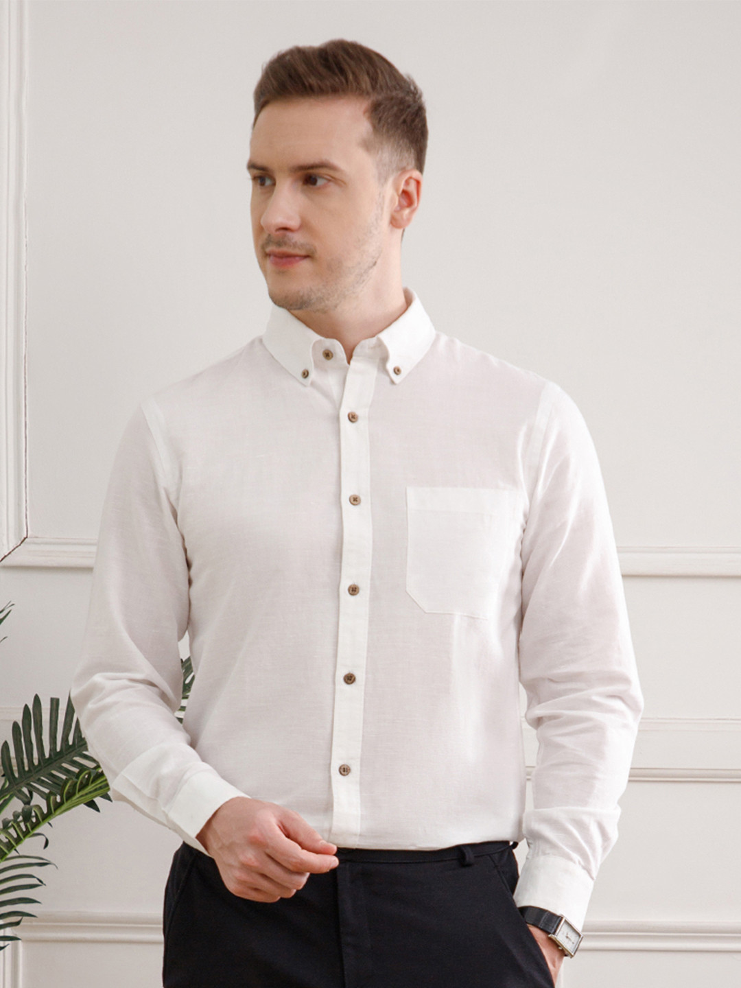 Buy THE FORMAL CLUB Men Breeze Long Sleeve Smart Fit Shirt - Shirts for ...