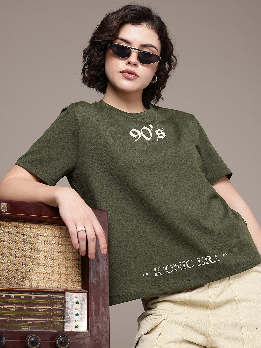 Buy The Roadster Life Co. Varsity Printed Drop Shoulder Sleeves ...