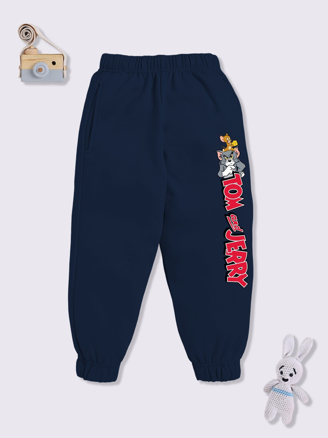 Buy YK X Minute Mirth Boys Tom & Jerry Printed Pure Cotton Joggers ...