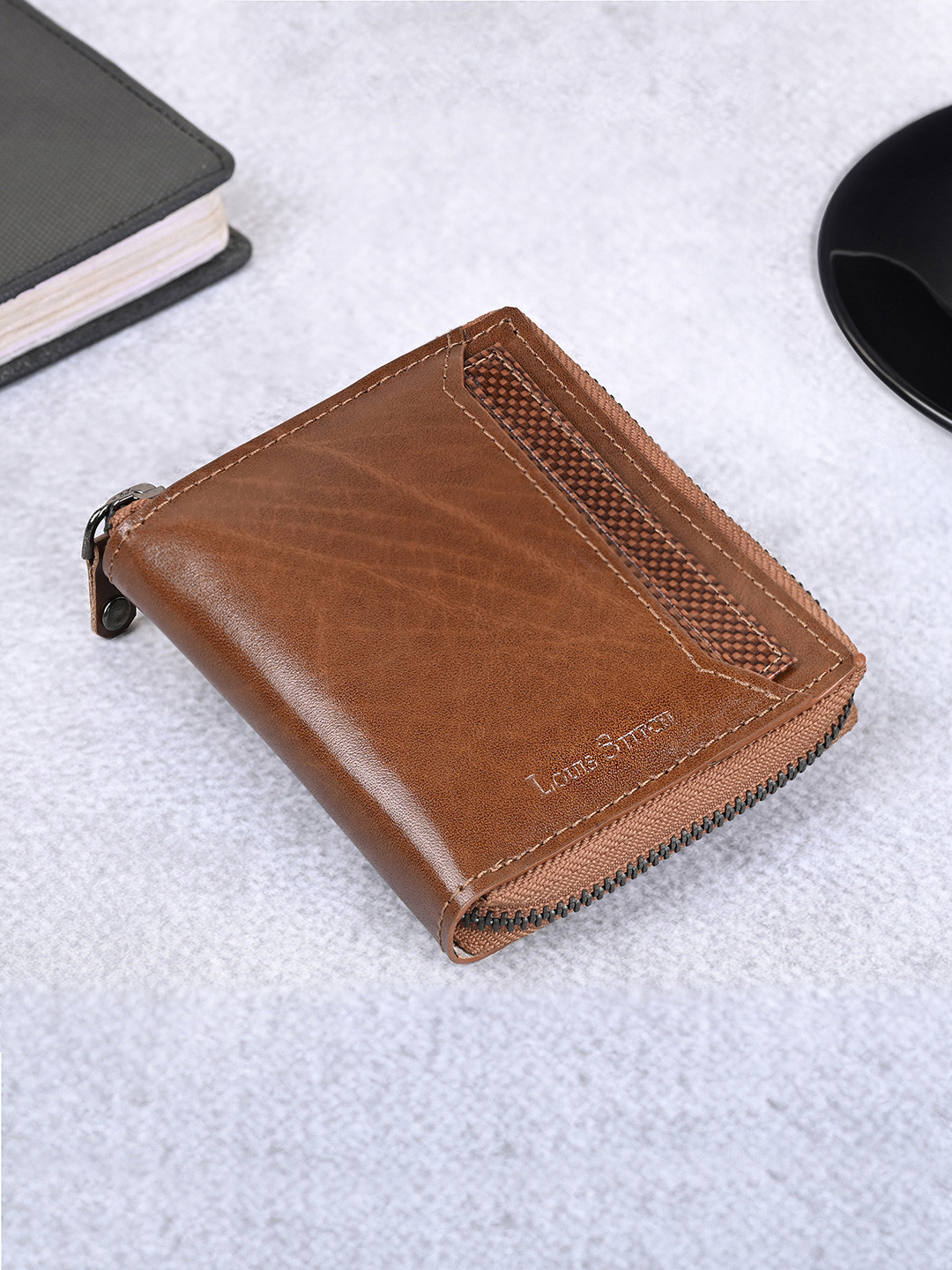 Buy Louis Stitch Handcrafted Spanish Leather Zip Lock Wallet For Men ...