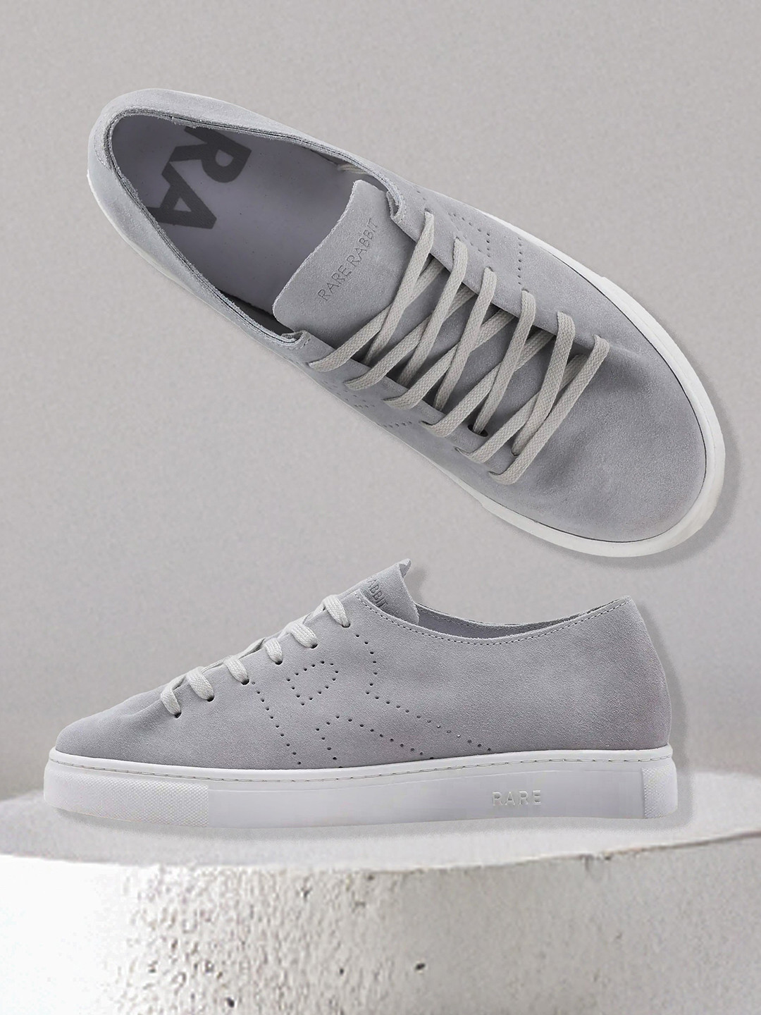 Buy RARE RABBIT Men Perforations Suede Sneakers - Casual Shoes for Men ...