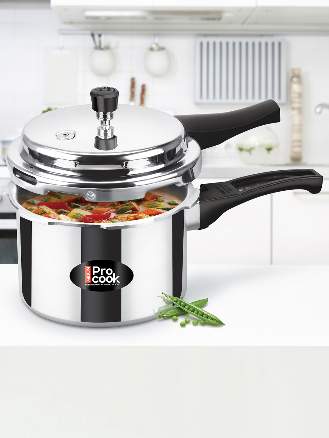 Buy Milton Pro Cook Silver Toned Aluminium Induction Bottom Pressure ...