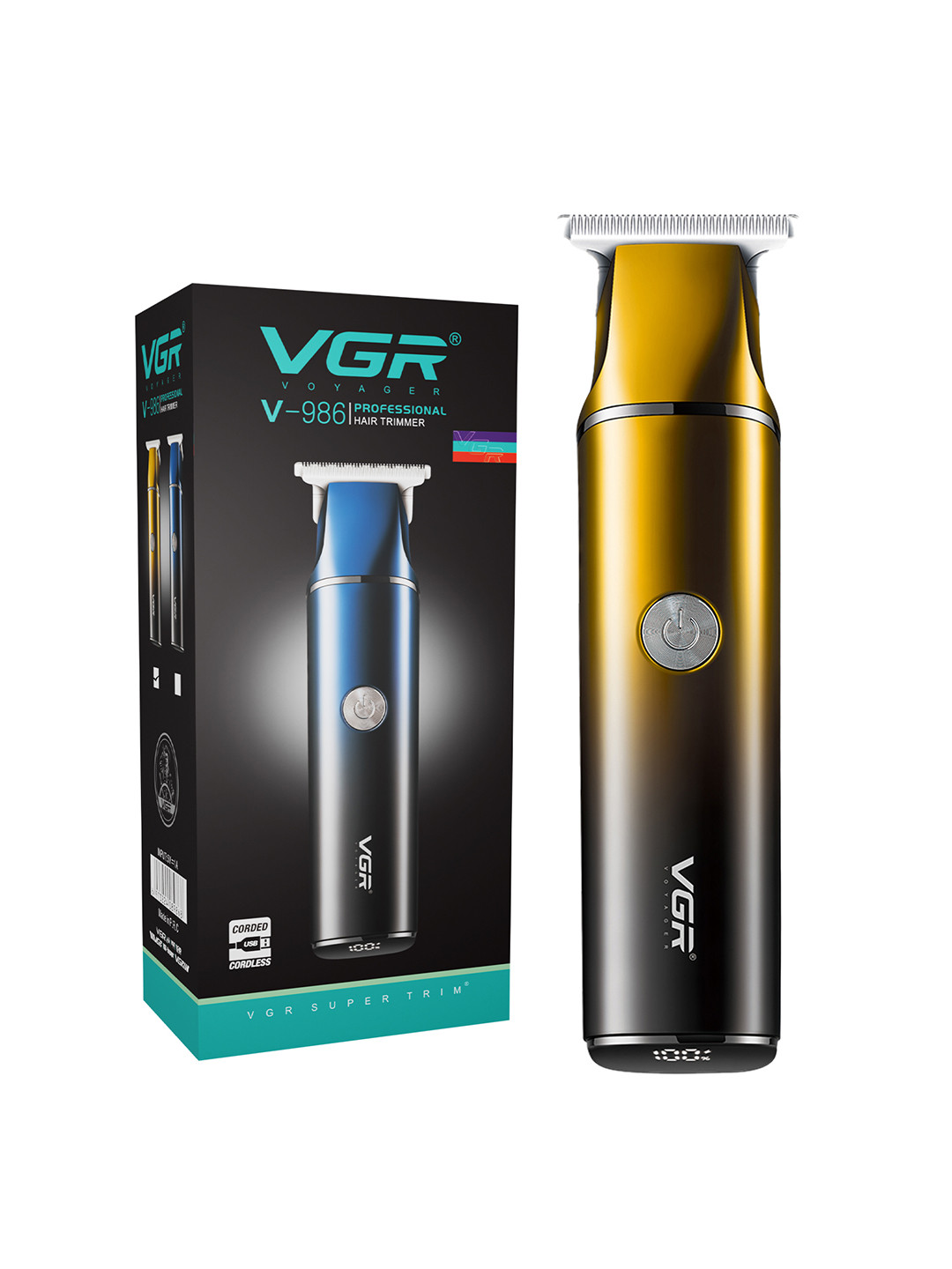 Buy VGR Men V 986 Professional T Blade Precision Trimmer Gold Toned - Trimmer for Men 31268812 ...