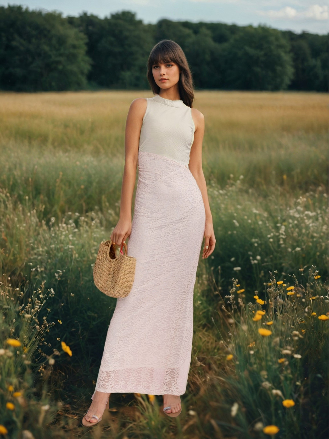 Buy Stylecast X Hersheinbox Floral Self Design High Neck Cut Outs ...