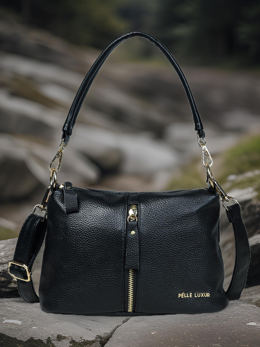 Buy PELLE LUXUR Women Textured Bag - Handbags for Women 31283587 | Myntra