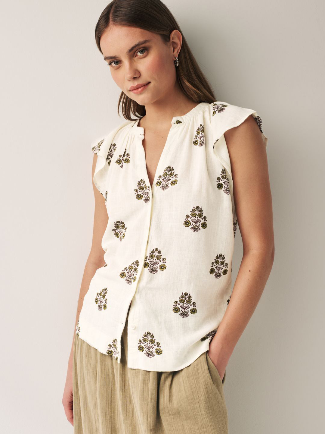 Buy NEXT Floral Printed Shirt Style Top - Tops for Women 31291202 | Myntra