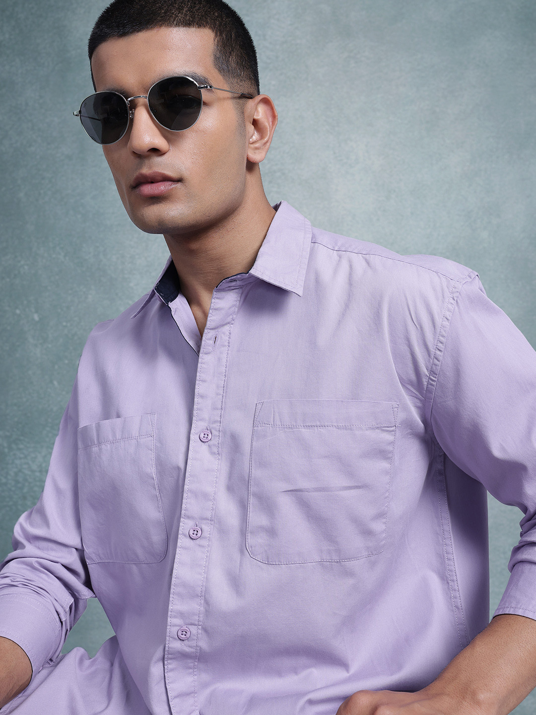 Buy The Roadster Life Co. Pure Cotton Drop Shoulder Sleeves Relaxed Fit Casual Shirt - Shirts ...