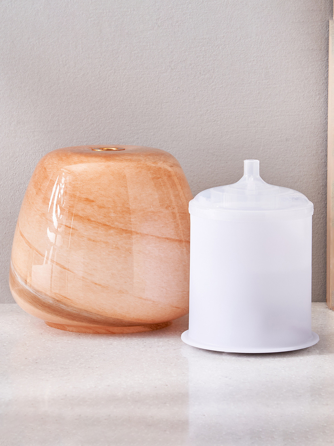 Buy Home Centre Hobart Orange Coloured Glass Aroma Diffuser - Aroma Oil Diffusers for Unisex ...