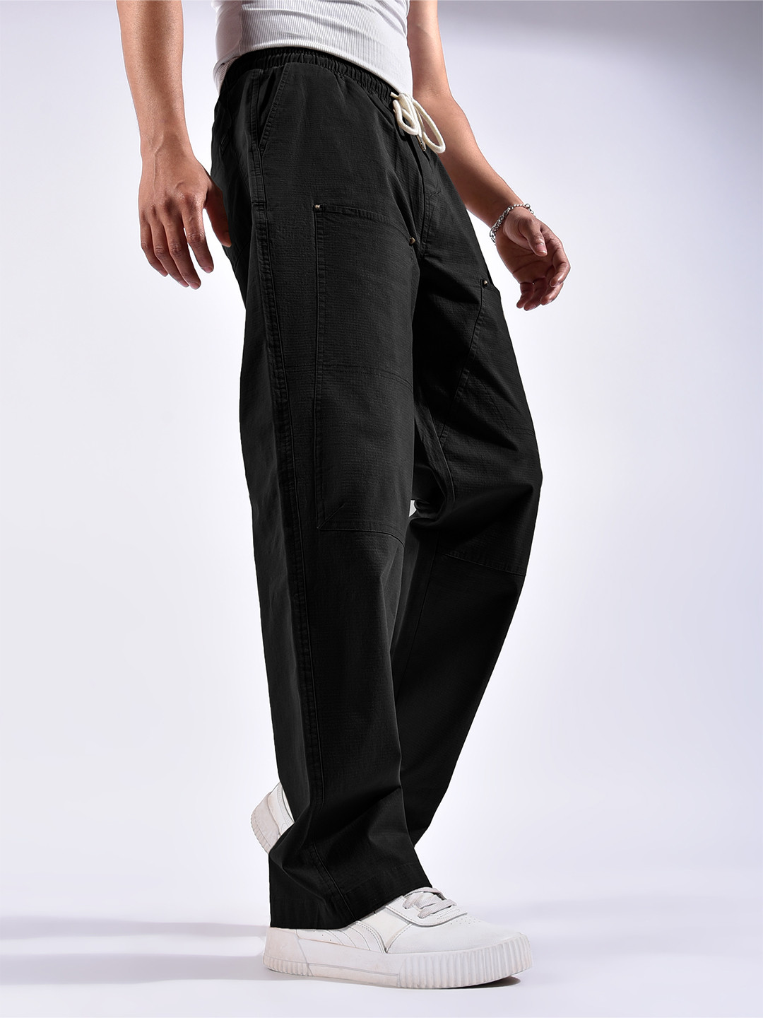 Buy Beyoung Men Regular Fit Cotton Cargo Trousers - Trousers for Men ...