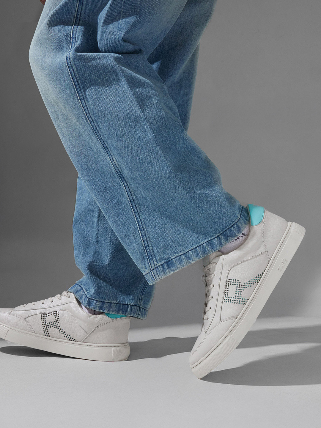 Buy RARE RABBIT Men Colourblocked Leather Sneakers - Casual Shoes for ...