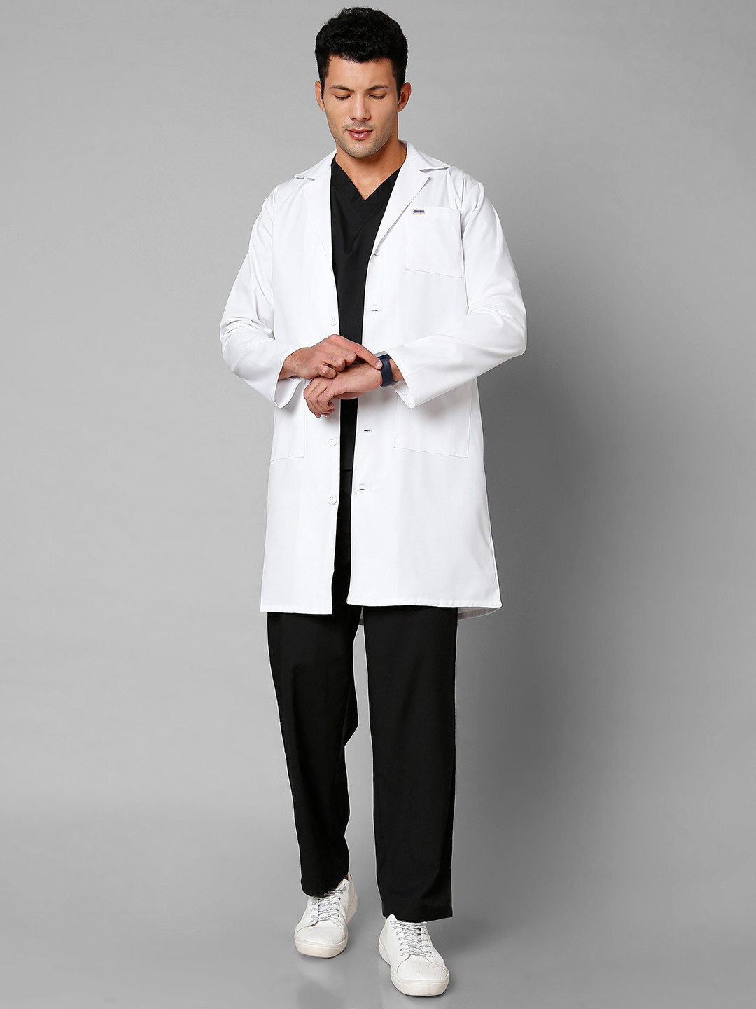 Buy KNYA Men Medical Long Lab Coat Apron - Coats for Men 31334916 | Myntra