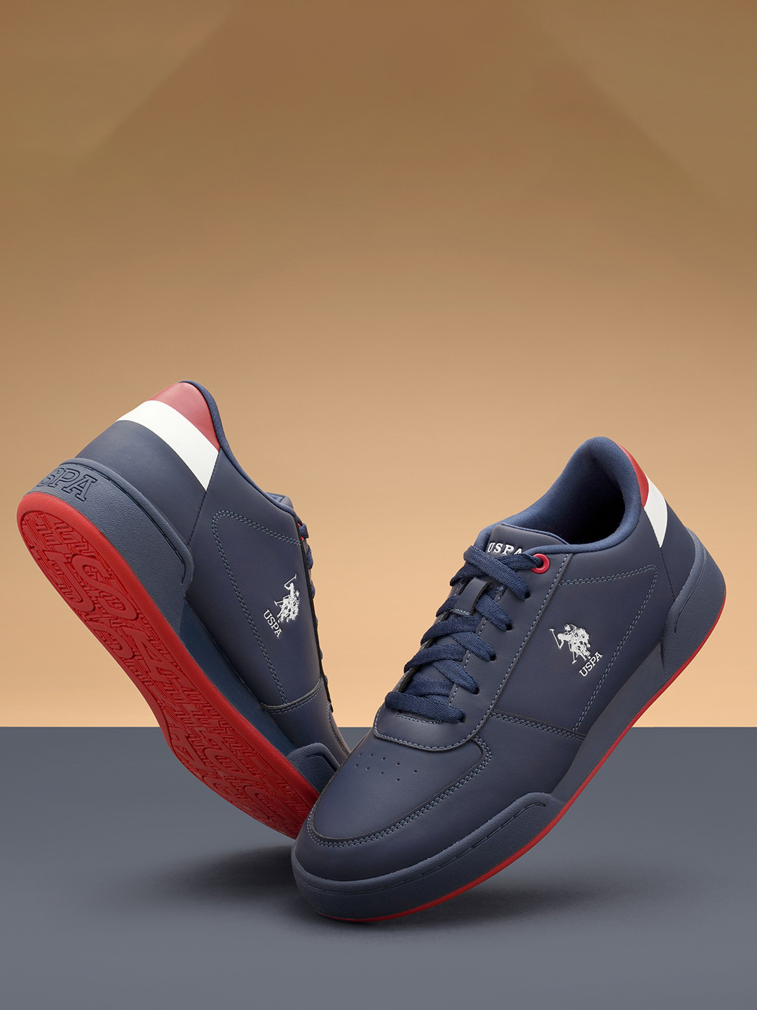 Buy U.S. Polo Assn. Men Lace Ups Round Toe Sneakers - Casual Shoes for ...