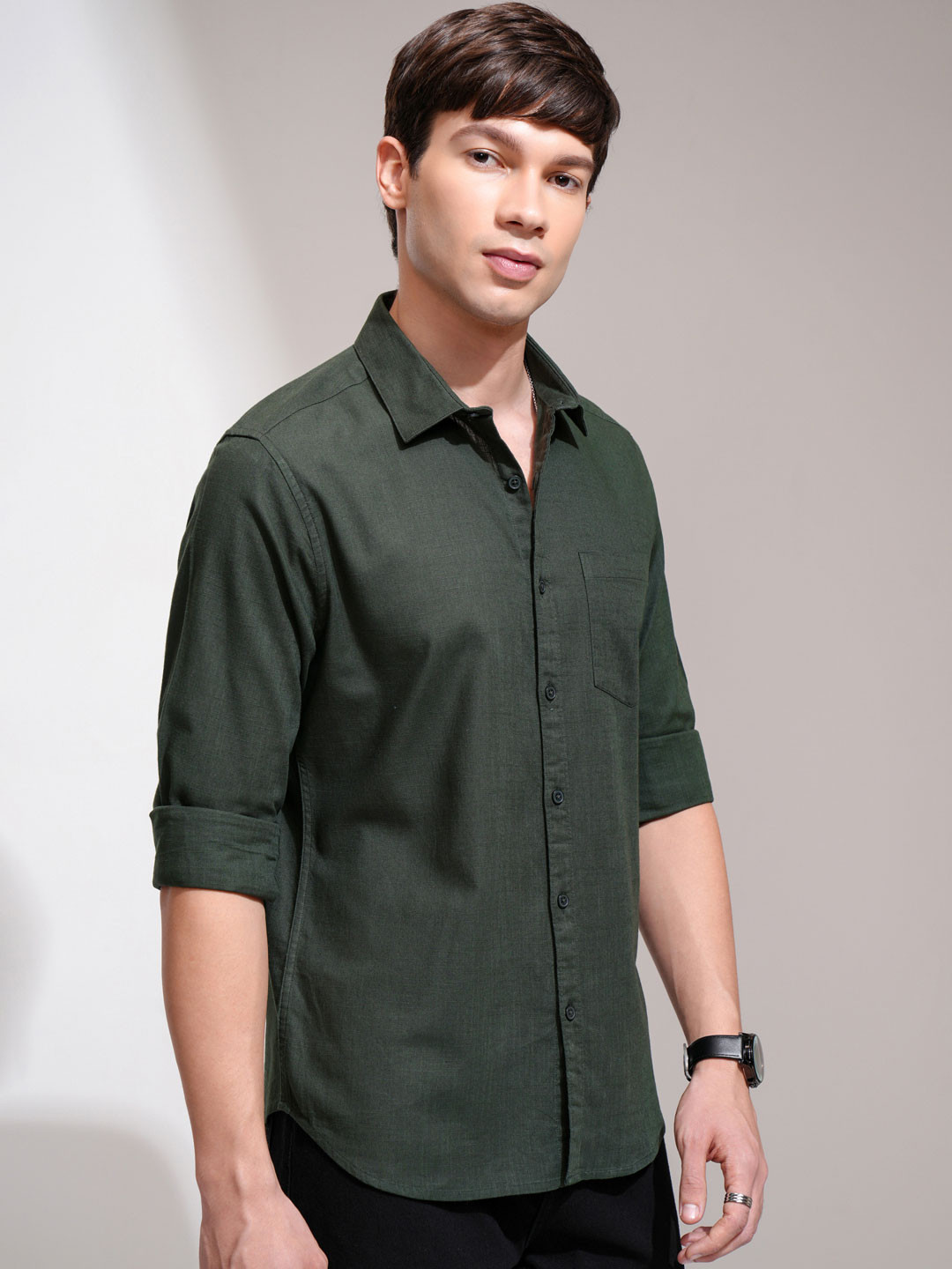 Buy Ketch Men Cotton Linen Solid Casual Shirt - Shirts for Men 31341351 ...