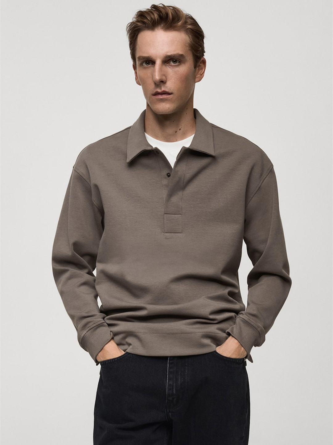 Buy MANGO MAN Relaxed Polo Collar T Shirt - Tshirts for Men 31346792 ...