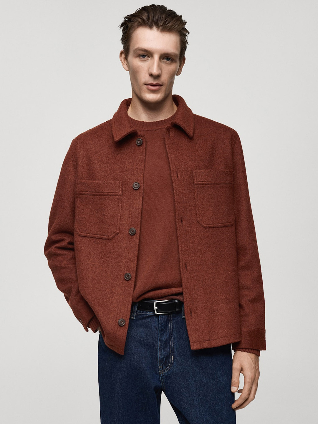 Buy MANGO MAN Flannel Shacket - Shackets for Men 31346865 | Myntra