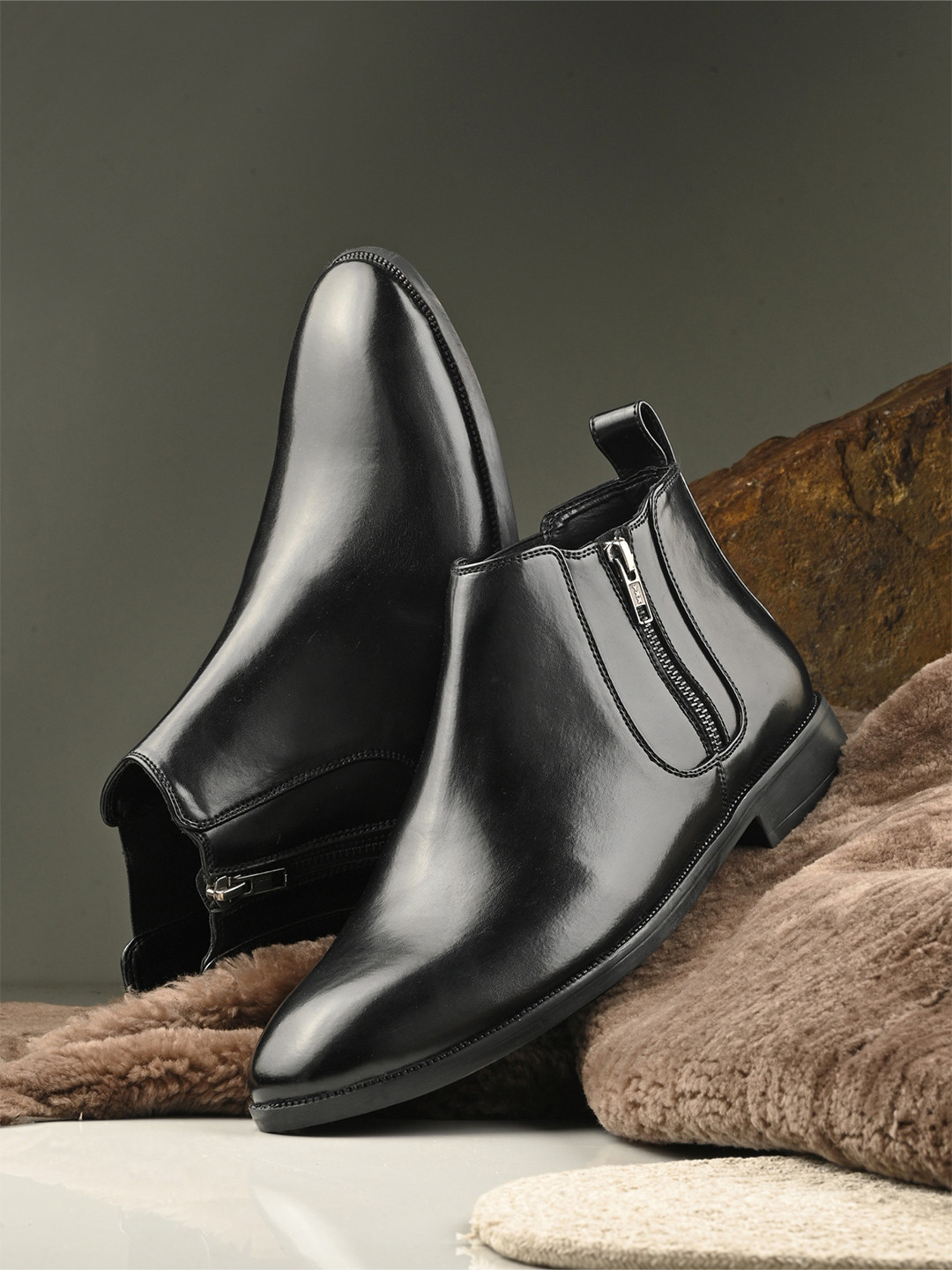 Buy The Roadster Lifestyle Co Men Casual Slim Heeled Chelsea Boots ...