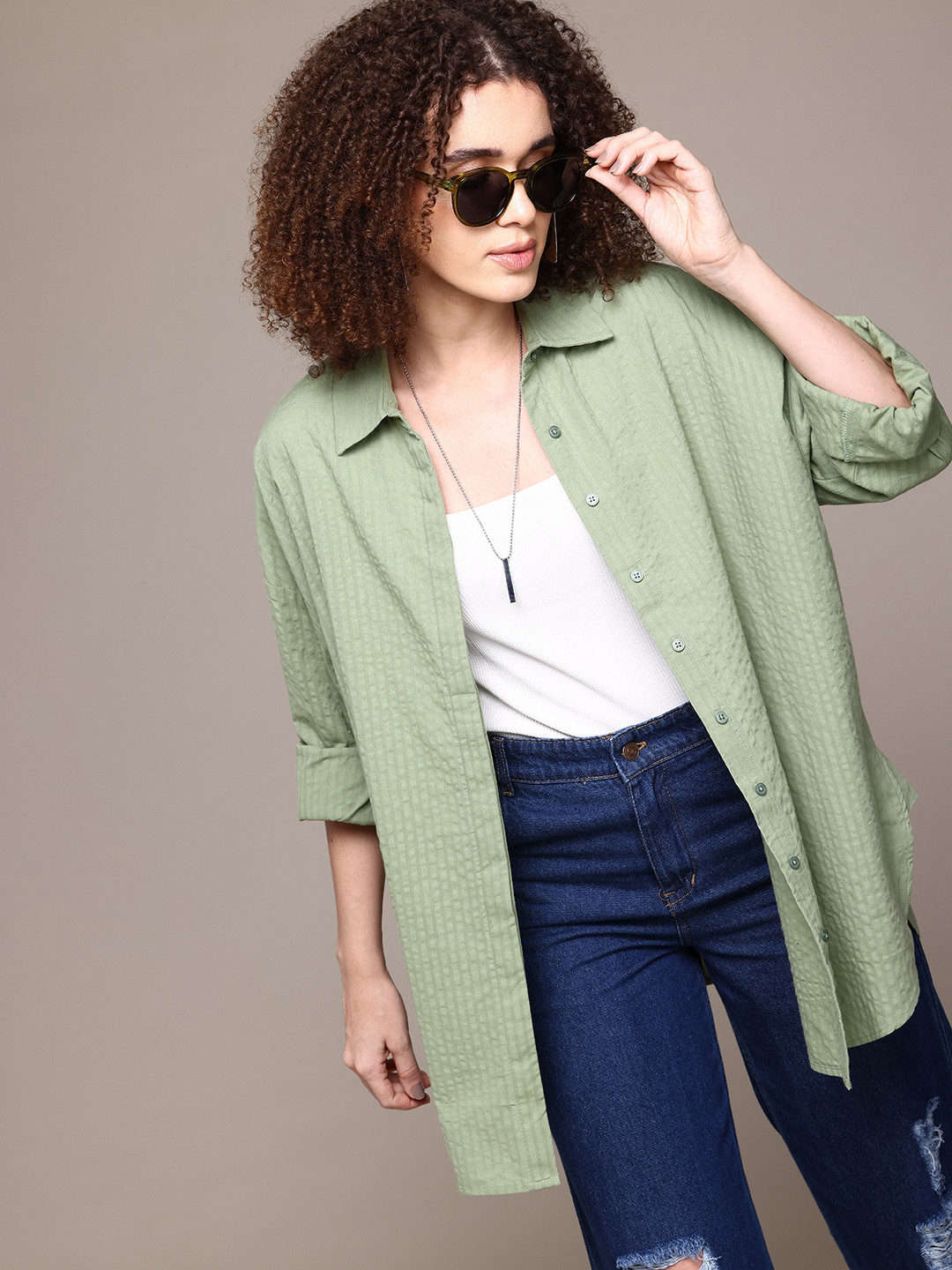 Buy The Roadster Lifestyle Co. Classic Striped Seersucker Pure Cotton ...