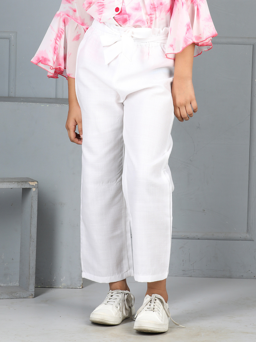 Buy Cutiekins Girls Solid Flared Knitted Palazzos - Palazzos for Girls ...