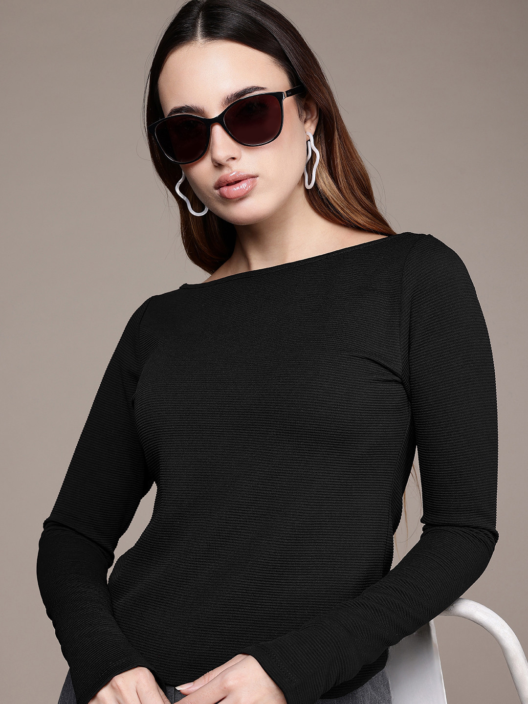 Buy French Connection Boat Neck Top - Tops for Women 31381365 | Myntra