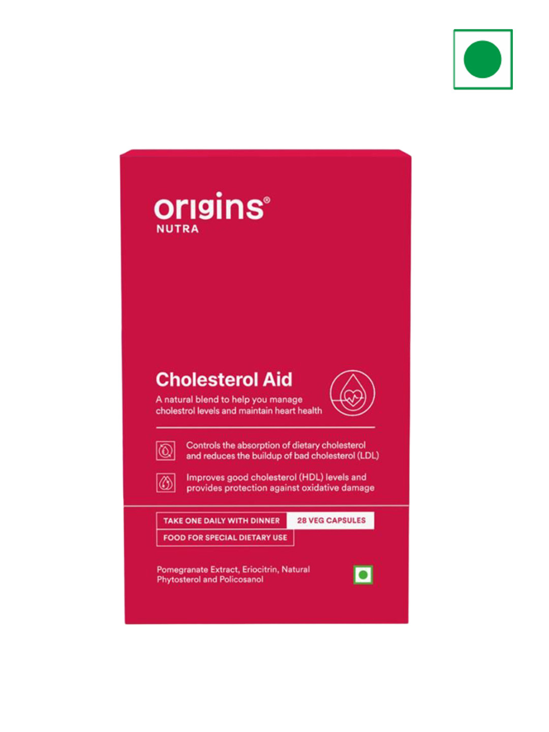 Buy Origins Nutra Cholesterol Aid 28 Capsules - Nutrition And Wellbeing ...