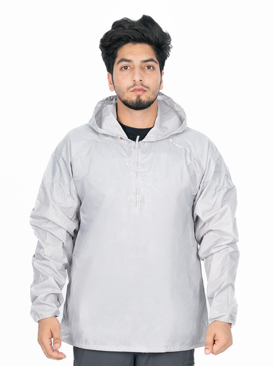 Buy Decathlon Grey Compact Waterproof Rain Jacket - Rain Jacket for Men ...