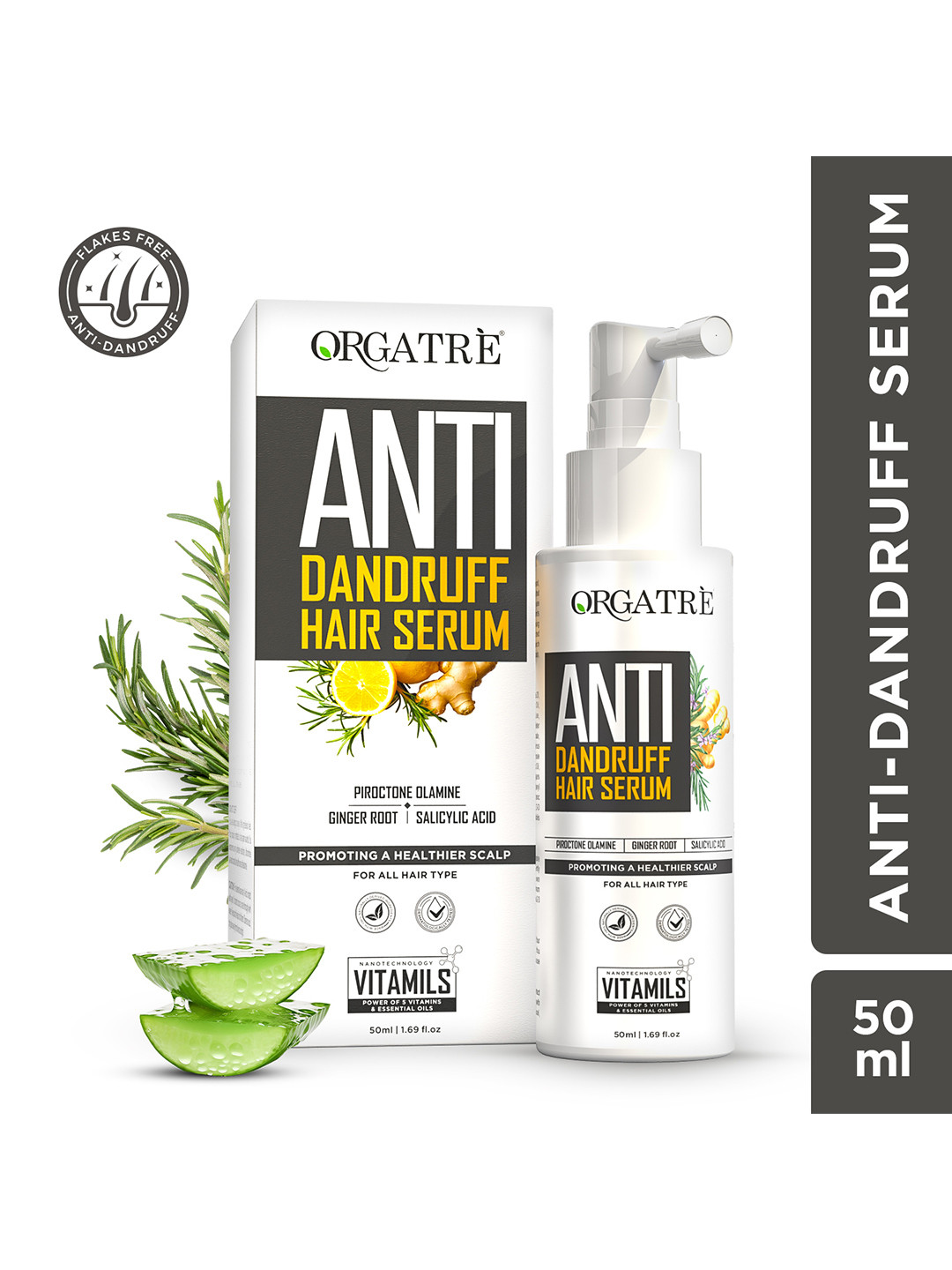 Buy Orgatre Anti Dandruff Hair Serum With Salicylic Acid 50ml - Hair ...