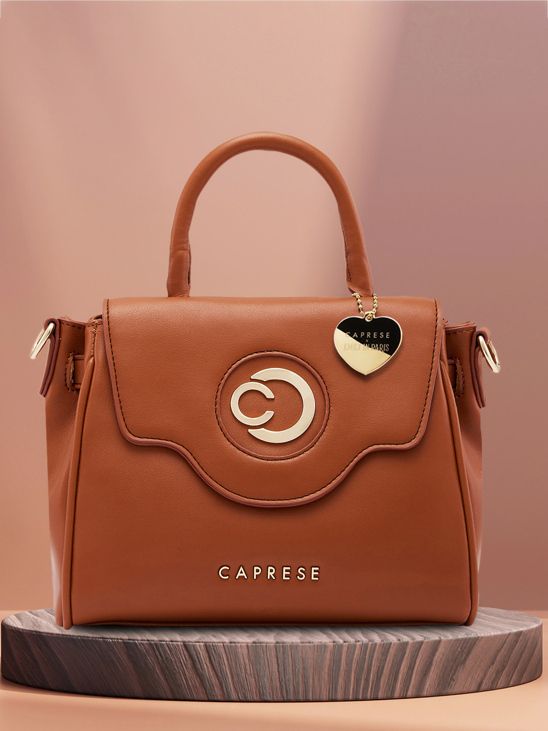 Buy Caprese Emily In Paris Structured Casey Satchel With Detachable ...