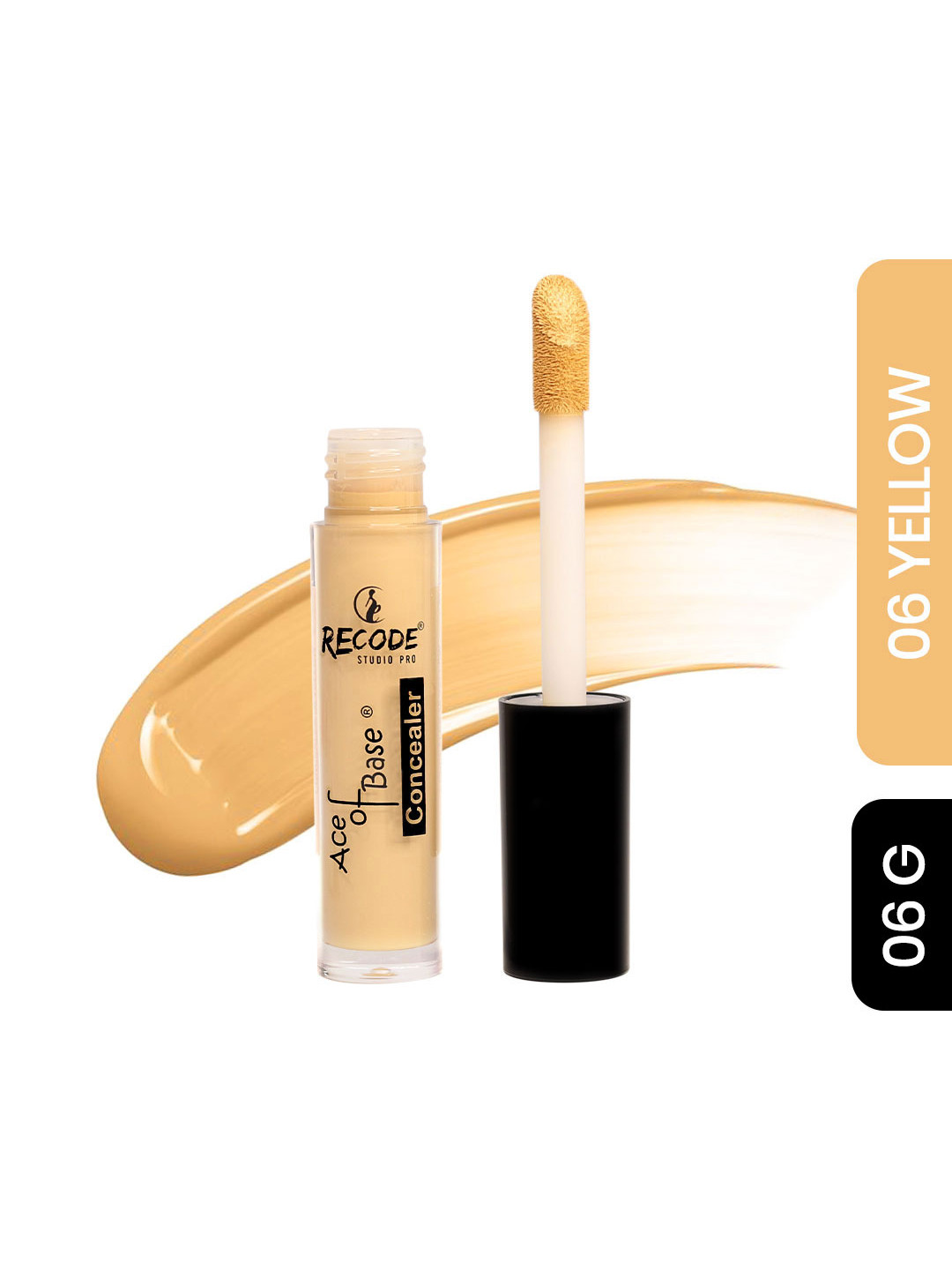 Buy Recode Ace Of Base Studio Pro Lightweight Concealer 6g Yellow 06 - Concealer for Women ...