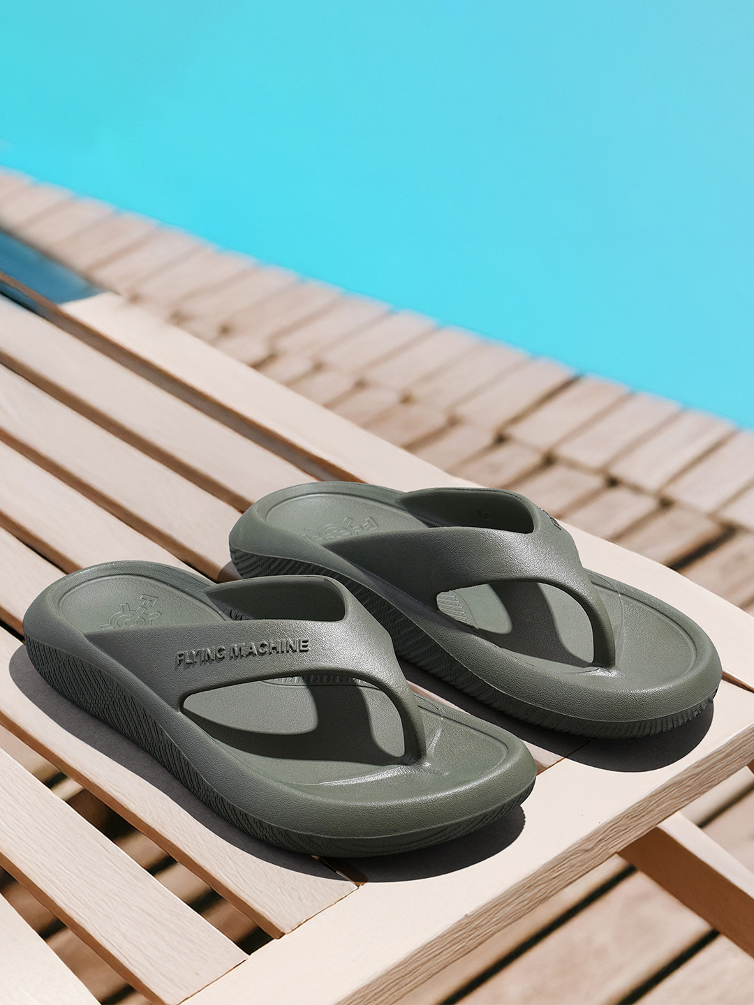 Buy Flying Machine Men Rubber Thong Flip Flops - Flip Flops for Men ...