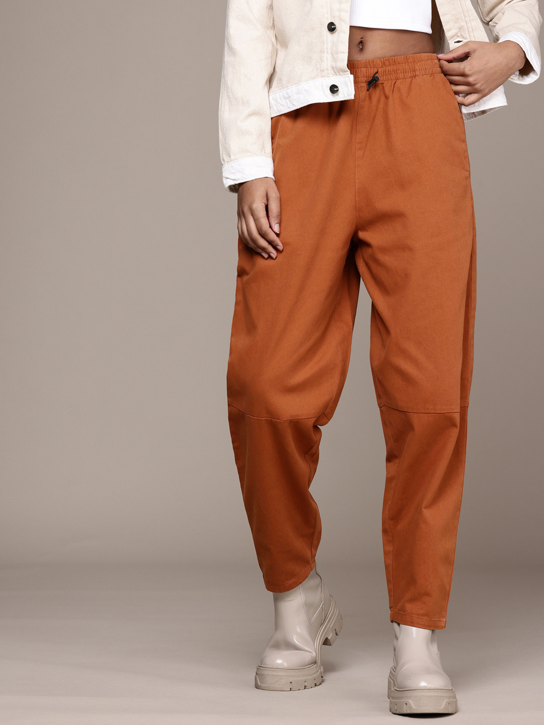 Buy The Roadster Lifestyle Co. Women Relaxed Pure Cotton Anti Fit ...