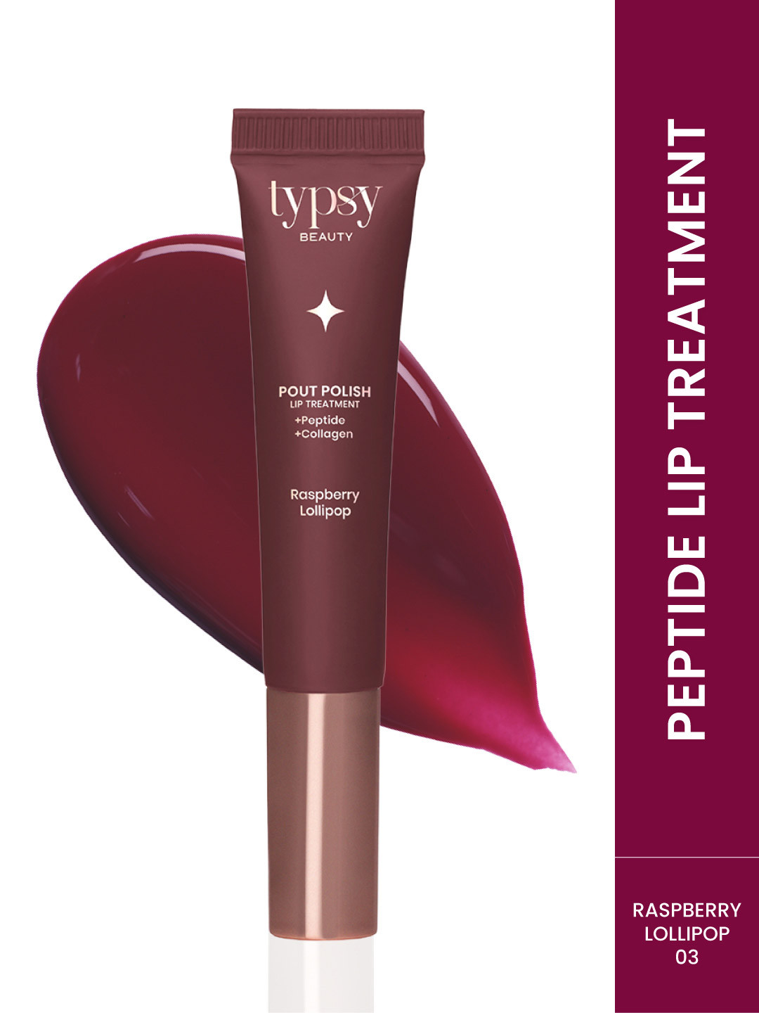 Buy Typsy Beauty Pout Polish Peptide Lip Treatment Balm 16g Raspberry Lollipop 03 - Lip Balm for ...