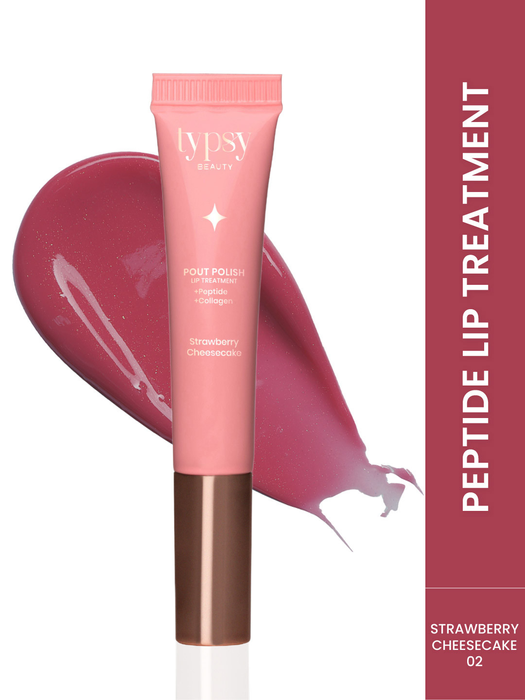 Buy Typsy Beauty Pout Polish Peptide Lip Treatment Balm 16g Strawberry Cheesecake 02 - Lip Balm ...