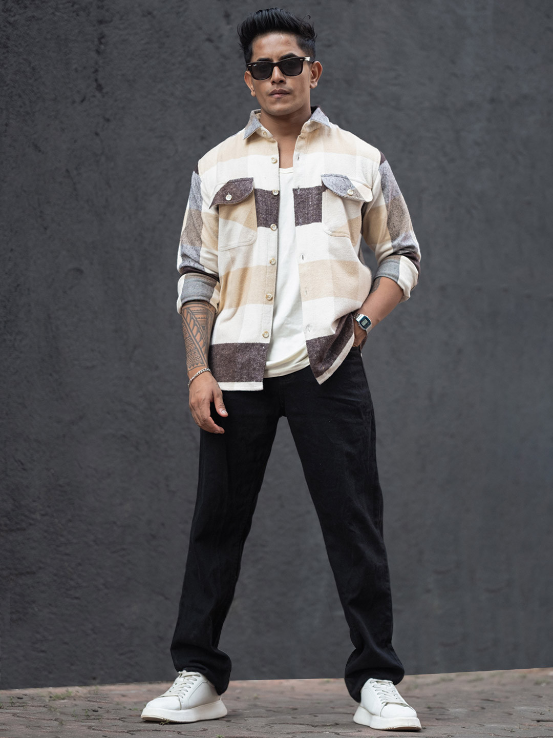 Buy Powerlook Men Checked Casual Shirt - Shirts for Men 31505292 | Myntra