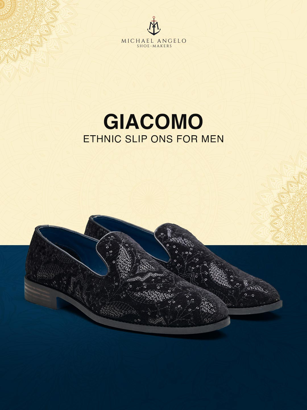 Buy MICHAEL ANGELO Men Western Embellished Loafer Shoes - Casual Shoes ...