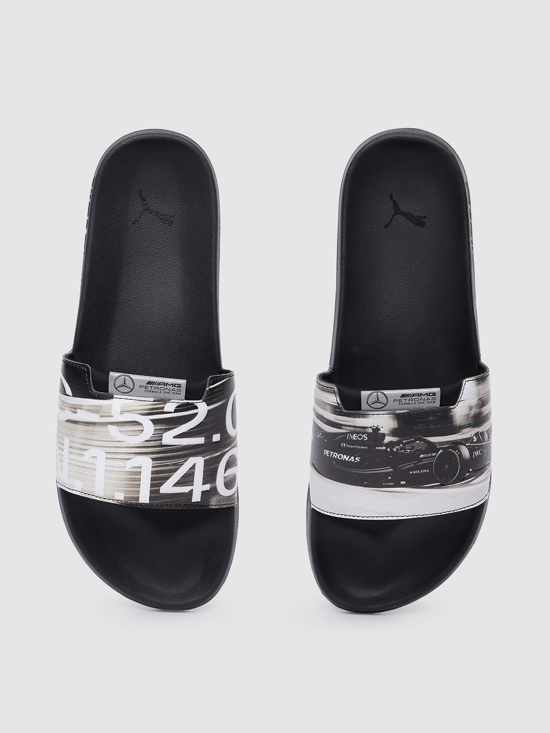 Buy Puma Unisex MAPF1 Leadcat 2.0 Graphic Printed Sliders - Flip Flops ...