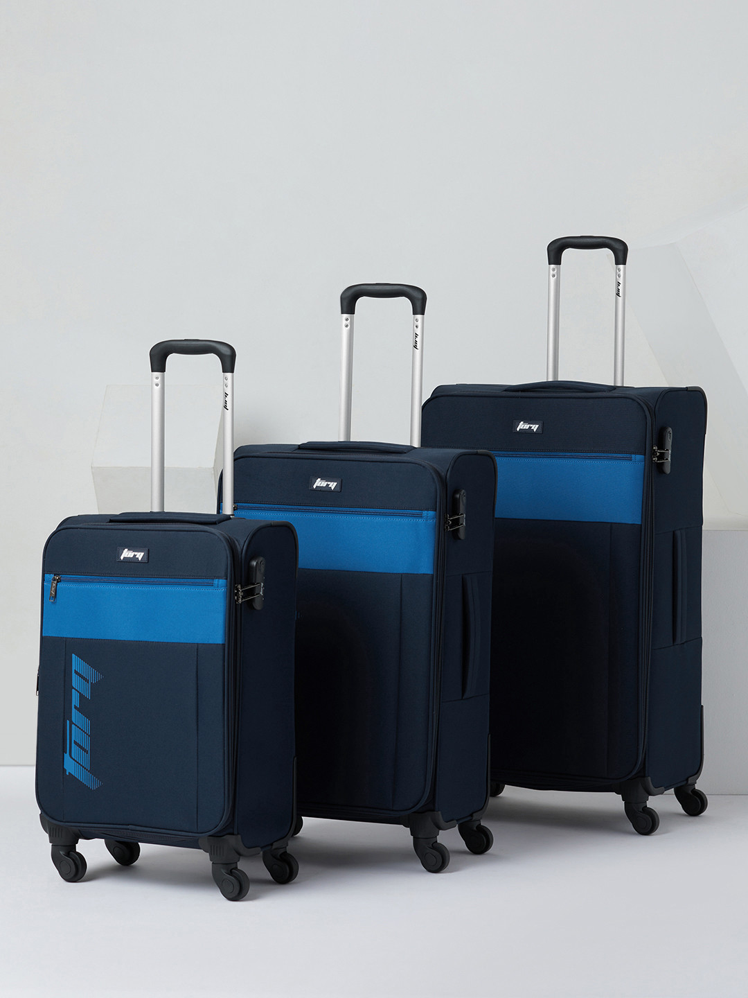 Buy Wildcraft Set Of 3 Brooks Torq Trolley Suitcases Cabin, Medium ...
