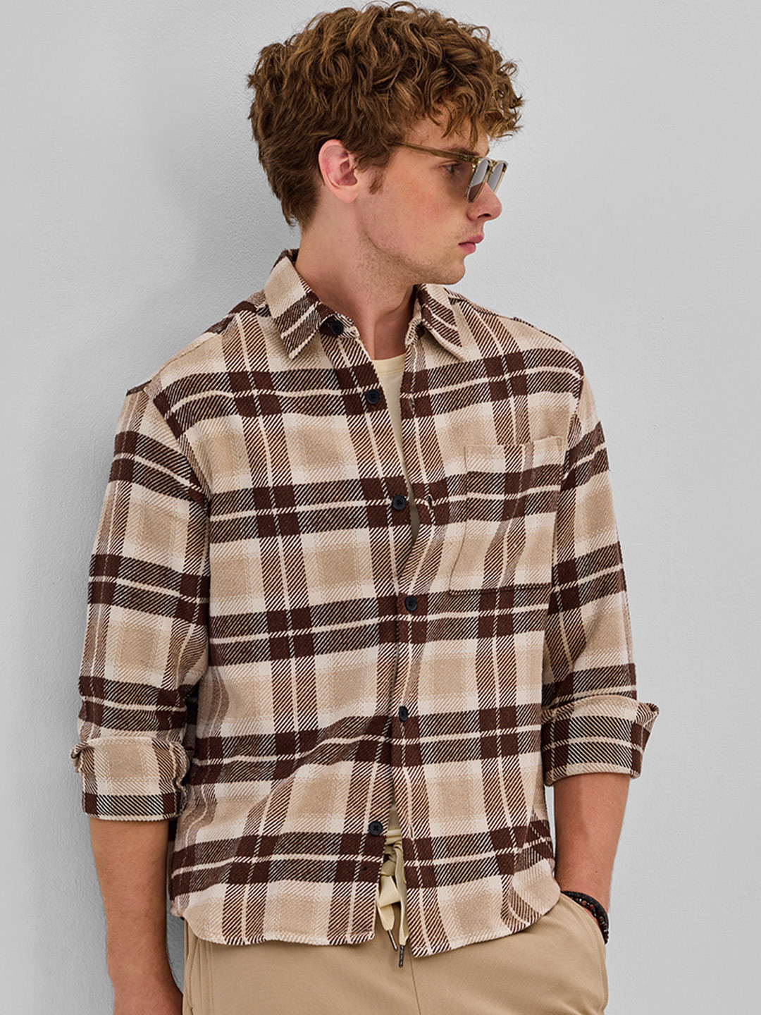 Buy Snitch Checked Relaxed Fit Shackets - Shackets for Men 31580331 ...