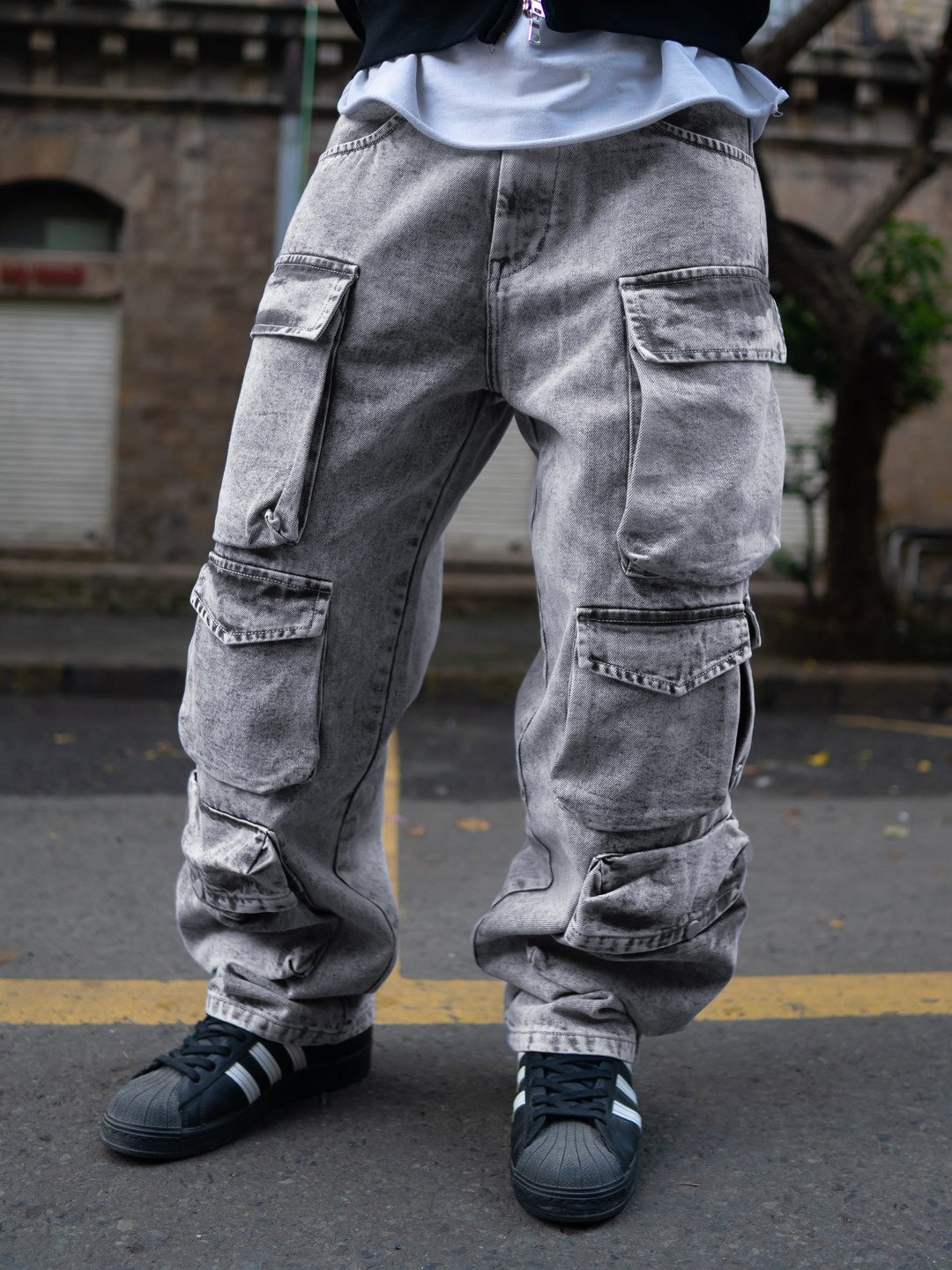 Buy Powerlook Men Loose Fit Mid Rise Cargo Style Jeans - Jeans for Men ...