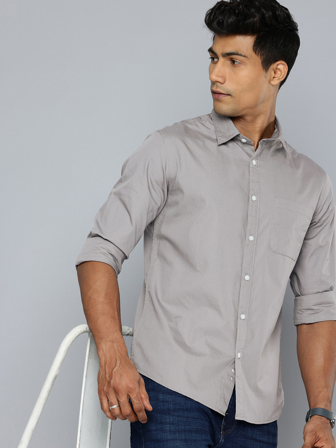 Buy Flying Machine Slim Fit Pure Cotton Casual Shirt - Shirts for Men ...