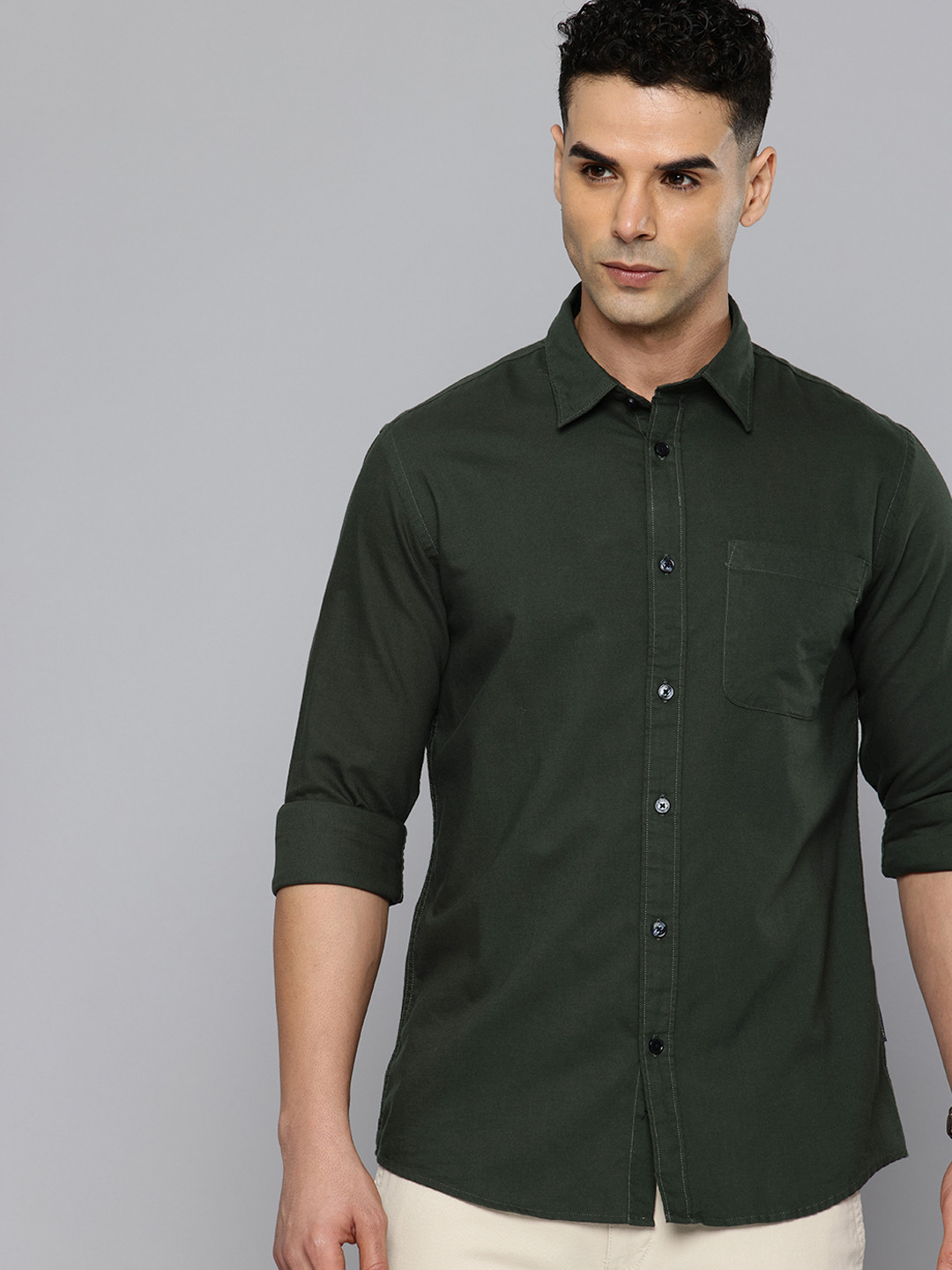 Buy Flying Machine Slim Fit Pure Cotton Casual Shirt - Shirts for Men ...