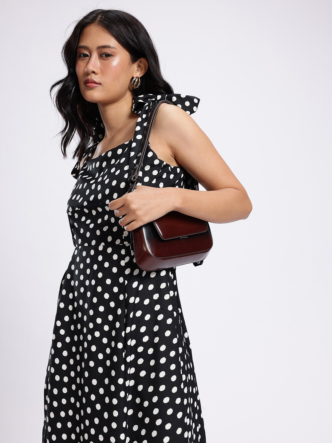 Buy Stylecast X Hersheinbox Polka Dotted A Line Midi Dress - Dresses ...