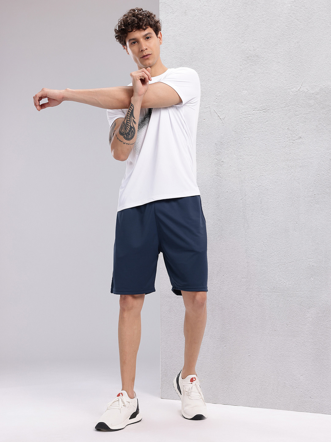 Buy HRX By Hrithik Roshan Men Typography Print Training Shorts - Shorts ...