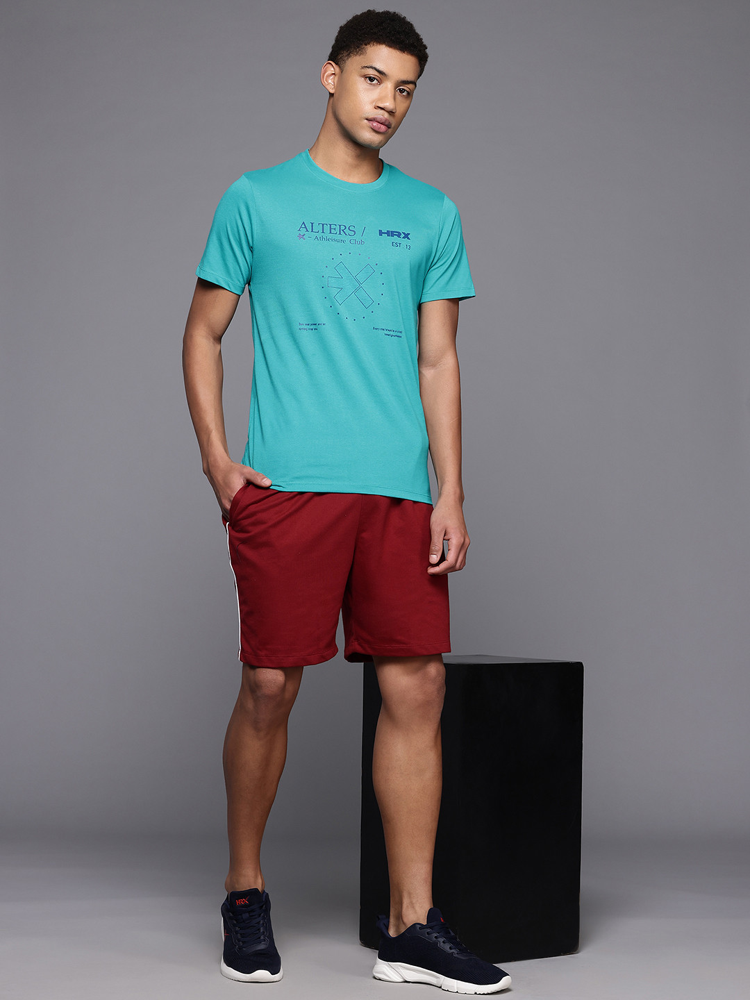 Buy HRX By Hrithik Roshan Printed Lifestyle T Shirt - Tshirts for Men ...