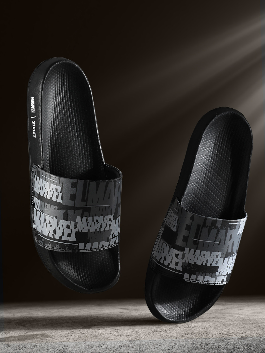 Buy MARVEL STREET Men Printed Sliders - Flip Flops for Men 31625026 ...