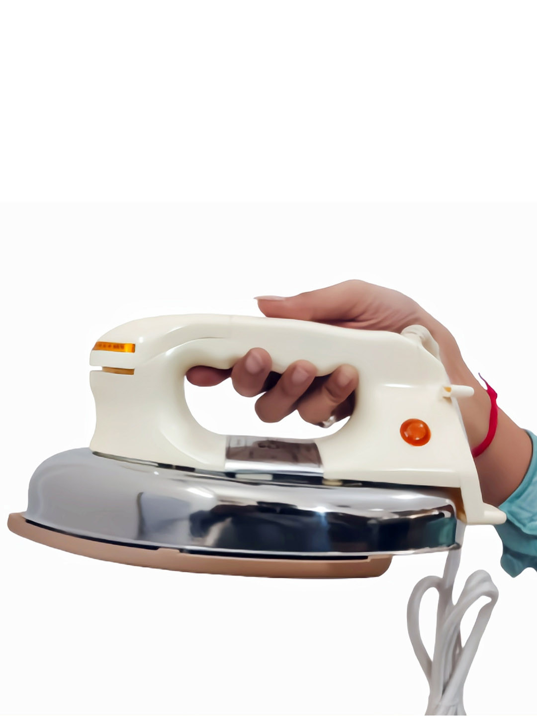 Buy MyChetan Gold Toned & White Heavy Weight Dry Iron 750W - Irons for ...