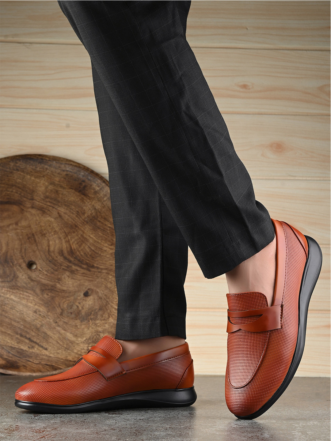 Buy Knoos Men Textured Lightweight Loafers - Casual Shoes for Men ...