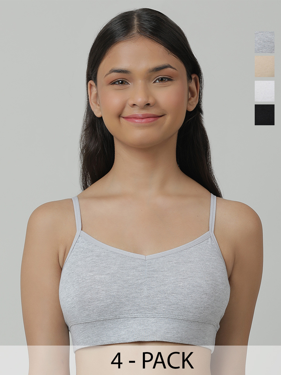 Buy Charm N Cherish Pack Of 4 Bra Full Coverage - Bra for Girls 31648022 | Myntra