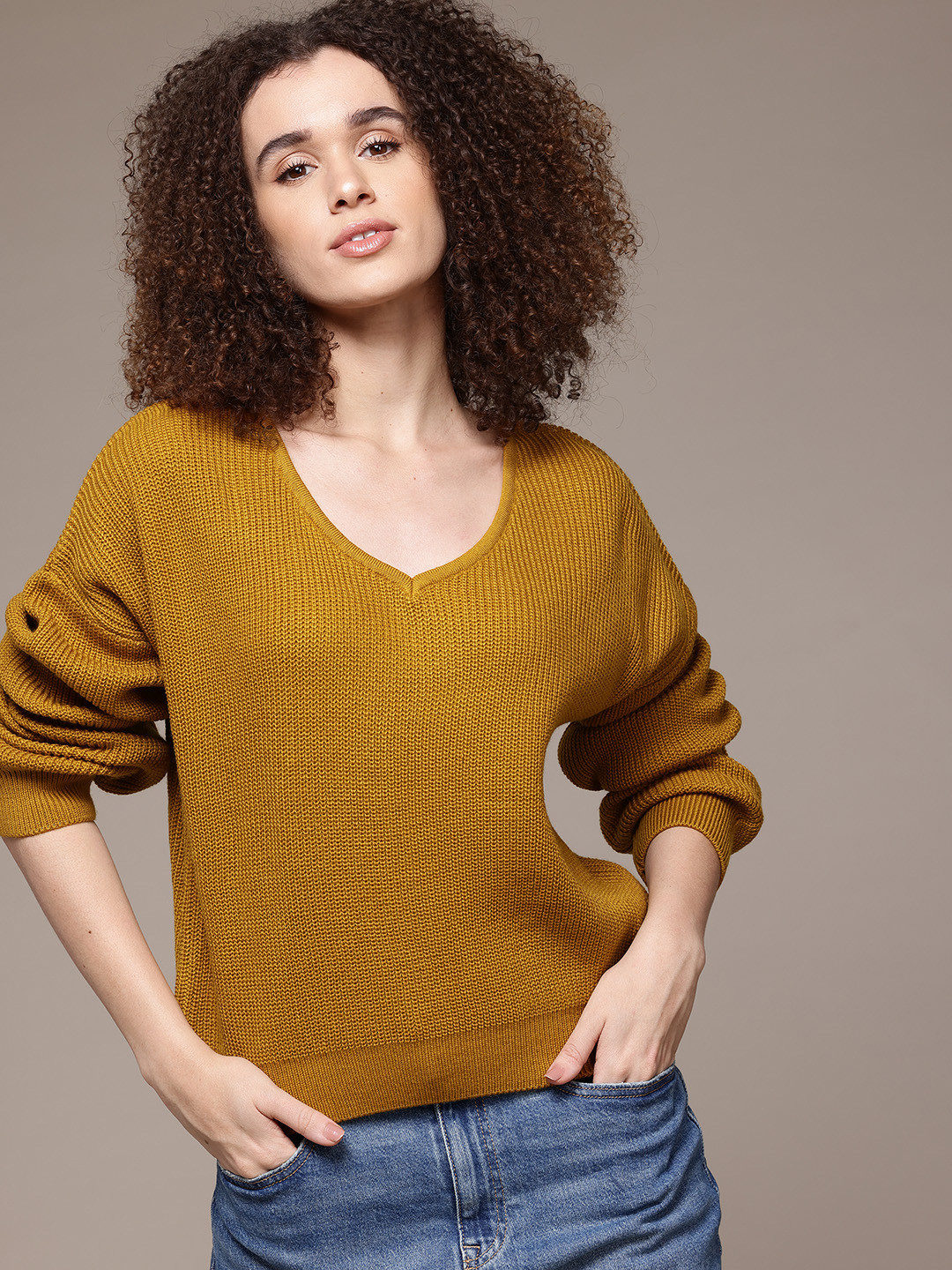 Buy The Roadster Lifestyle Co. Ribbed Pullover - Sweaters for Women ...