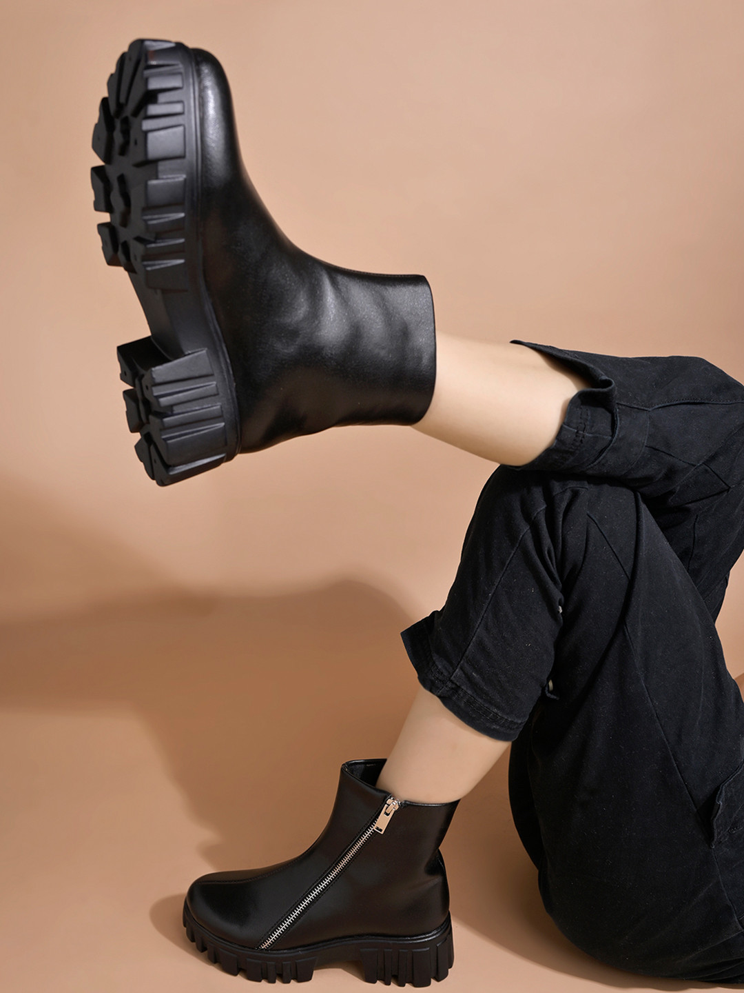 Buy Shoetopia Girls Platform Heeled Regular Boots - Boots for Girls ...